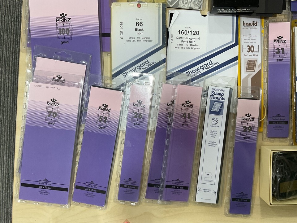 Stamp accessories - show guards, prinz, howid mounts 5.5kg box #w70 | eBay