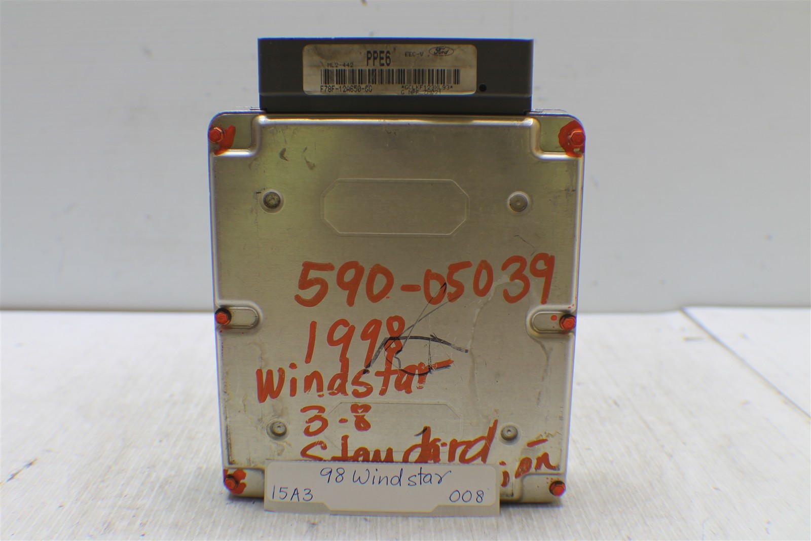 1998 Ford Windstar 3.8L Engine Control Unit ECU F78F12A650GG Module 08 ...