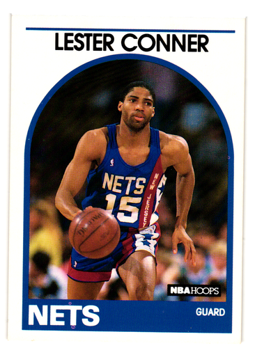 1989-90 NBA Hoops Basketball Card #222 Lester Conner New Jersey Nets | eBay