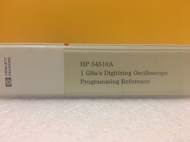 HP / Agilent 54510A 1 GSa/s Digitizing Oscilloscope Programming Reference | eBay