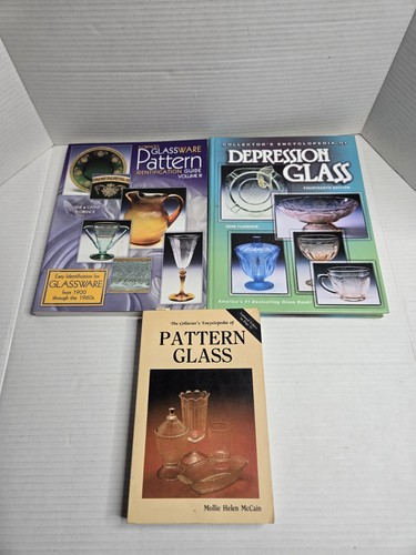 3 Uranium Depression Pattern Glass Identification Guide Books Florence ...