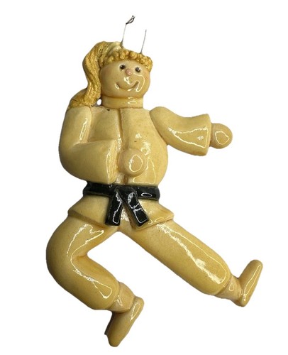 Gingerbread Karate Kid Girl Christmas Ornament 80s | eBay