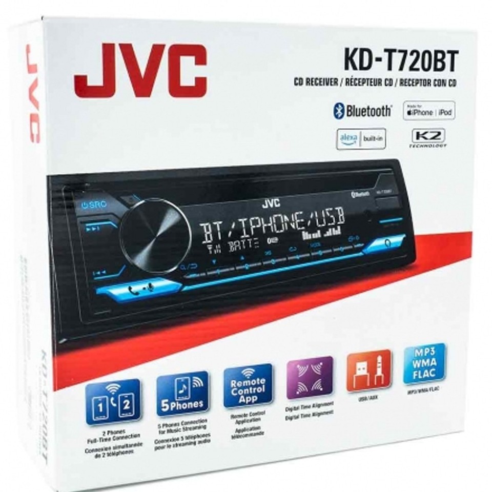 JVC CD Player AM/FM Radio Bluetooth Car Stereo for 1992-1996 For F-150 ...