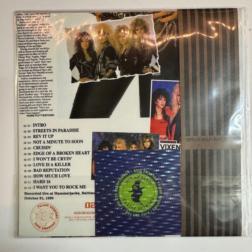 Vixen Deci-Belles Beautiful Female Foxes Cd The Best Live Performance ...