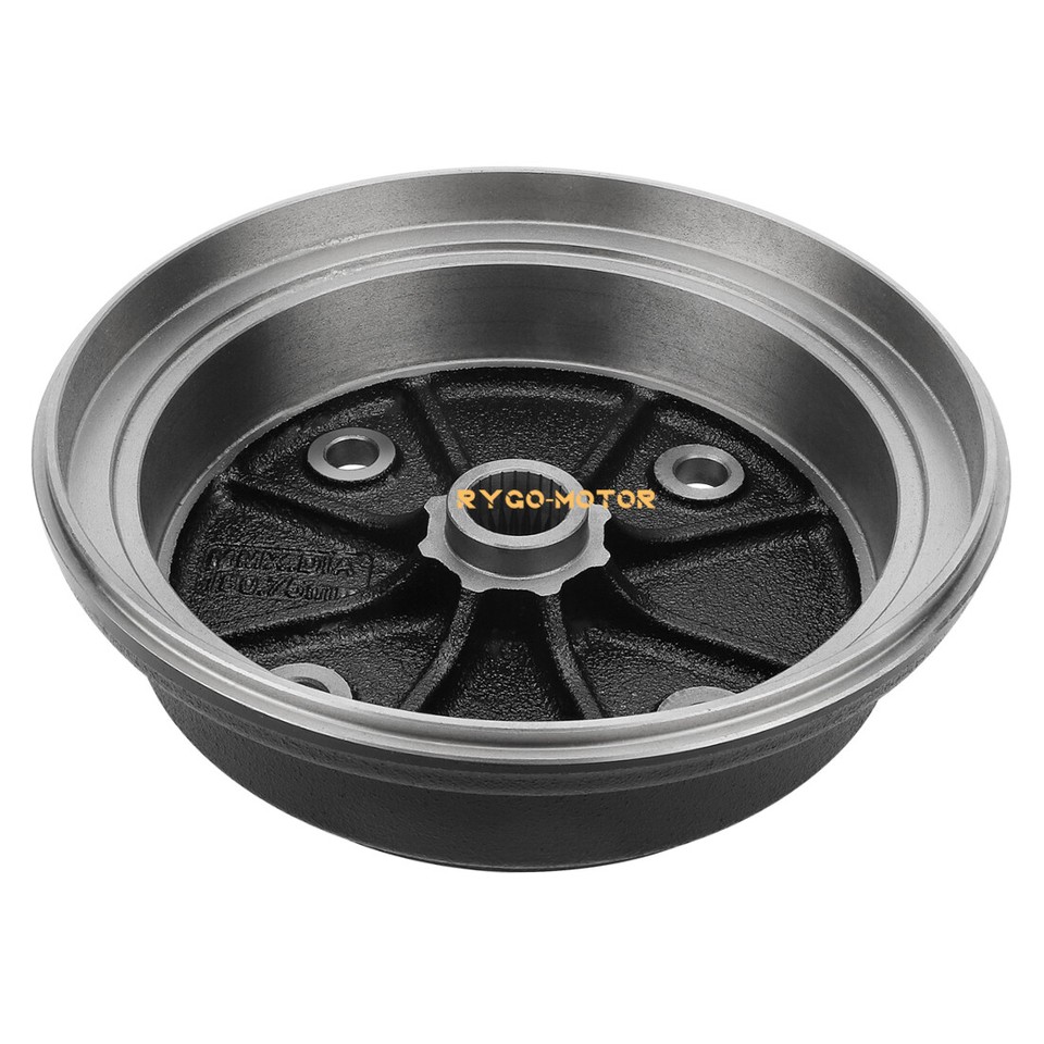 2PC Front Brake Drum & Shoes Kit for Kawasaki Mule 2510 3000 3010 3020 ...