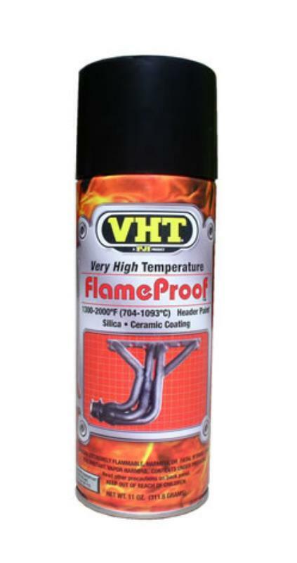 VHT Flame Proof Header Exhaust Spray Paint High Temperature Flat Black ...
