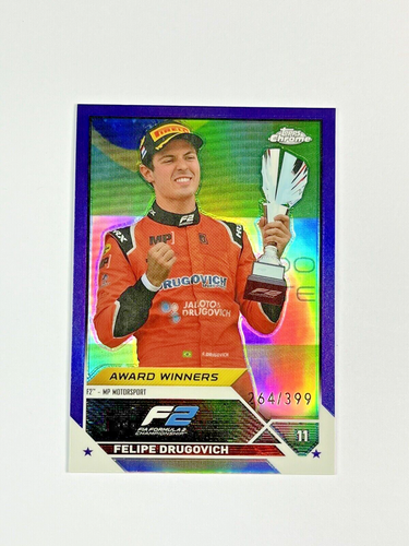 Felipe Drugovich 2023 Topps Chrome Formula 1 #192 Purple Refractor /399 ...