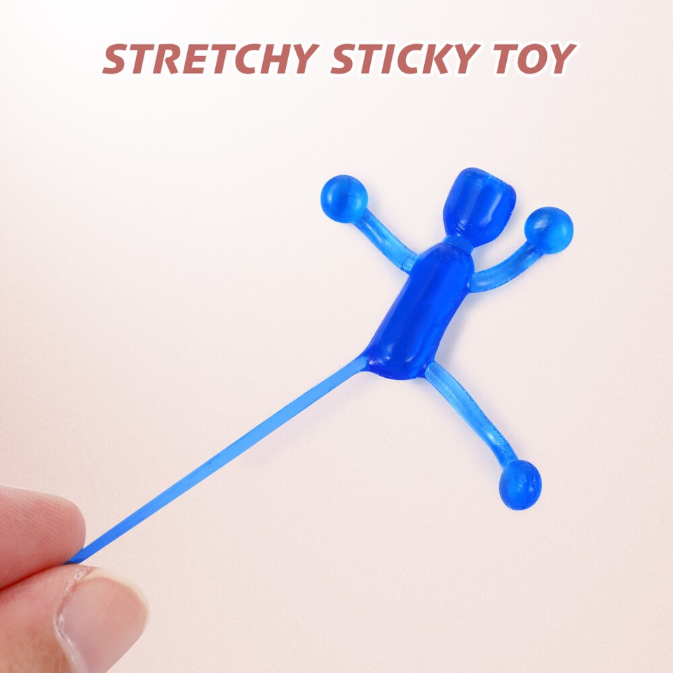 30Pcs Stress Toys Hand Sticky Toy Sticky Wall Crawler Toy Sticky Man ...