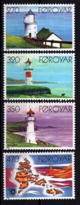 1985 Faroe islands - Foroyar / Denmark lighthouse - architecture MNH | eBay