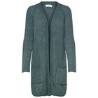 ONLY Damen Long Strick Cardigan Jacke meliert Rippstrick Muster Basic ...