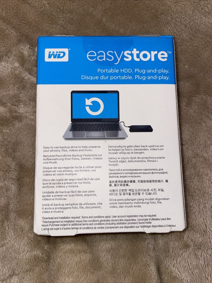 Western Digital Easy store 2TB,External (WDBAJN0020BBKWESN) Hard Drive ...