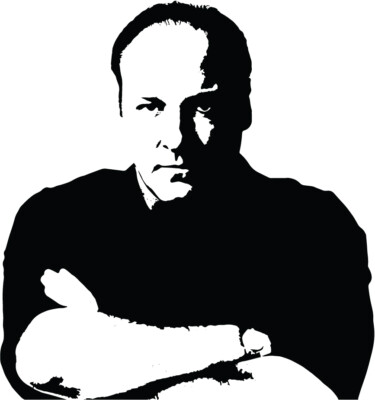 Tony Soprano VINYL DECAL STICKER HBO the sopranos James Gandolfini | eBay