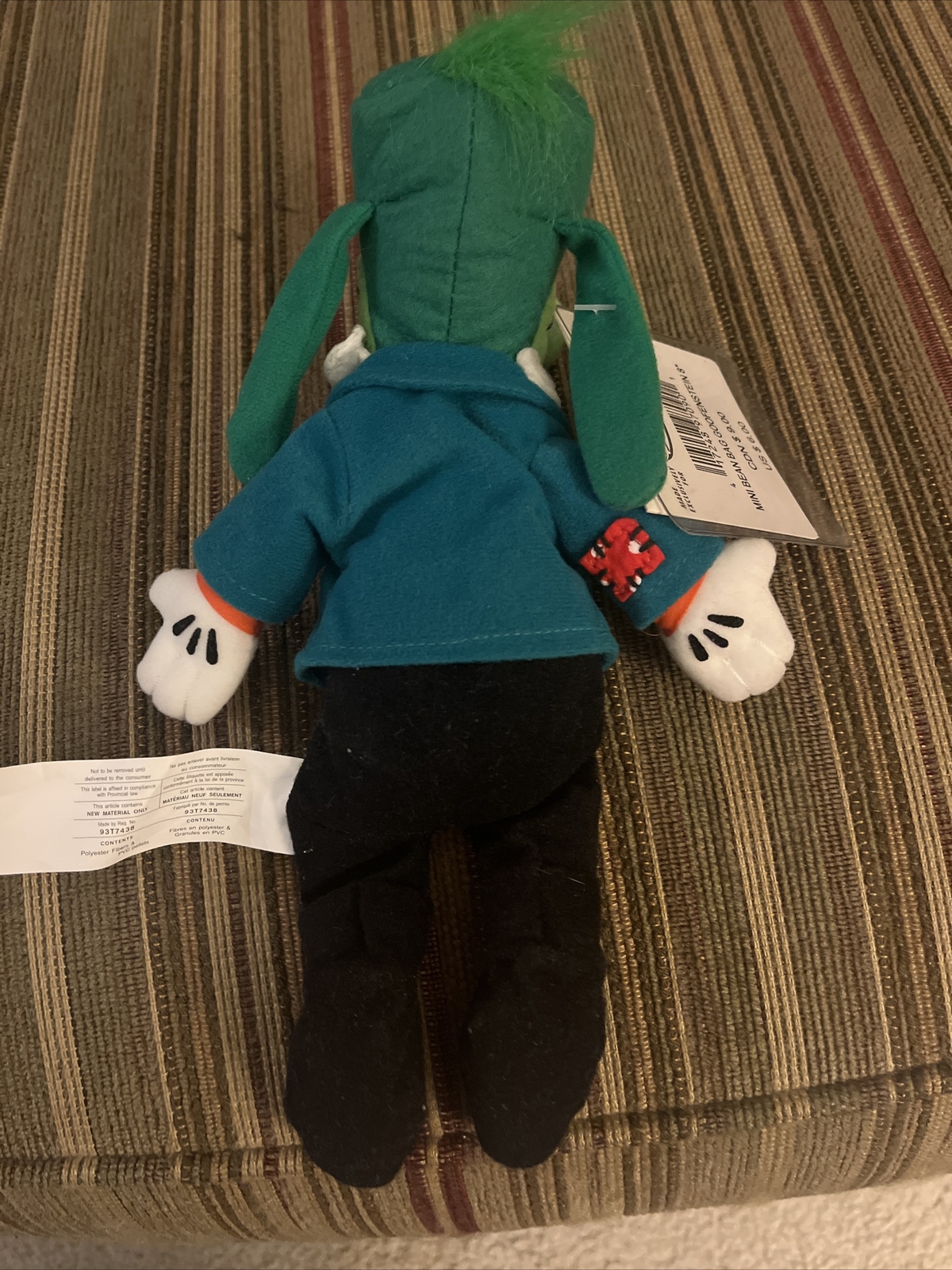 Disney Goofy Green Goofenstein Halloween Costume 8 Plush Bean Bag Doll ...