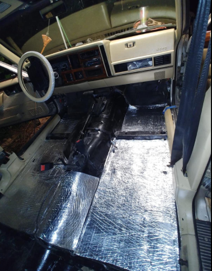 21.5sqft Bonnet Heat Insulation Deadening Deadener Sound Shield Alumium ...