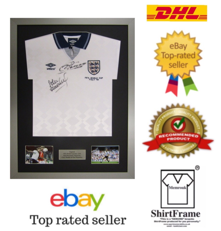 FRAME FOR FOOTBALL SHIRT-SIGNED SHIRT FRAME-FREE PLAQUE **EBAYS NO1 ...