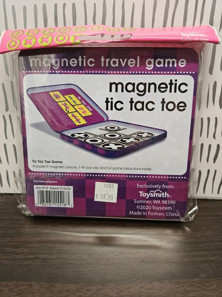 Go Play by Toysmith Magnetic Tic Tac Toe Travel Game | eBay
