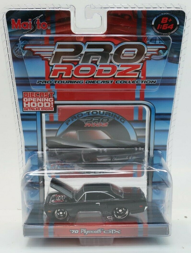 Maisto Pro Rodz 1:64 Pro-Touring Diecast Black 1970 Plymouth GTX | eBay