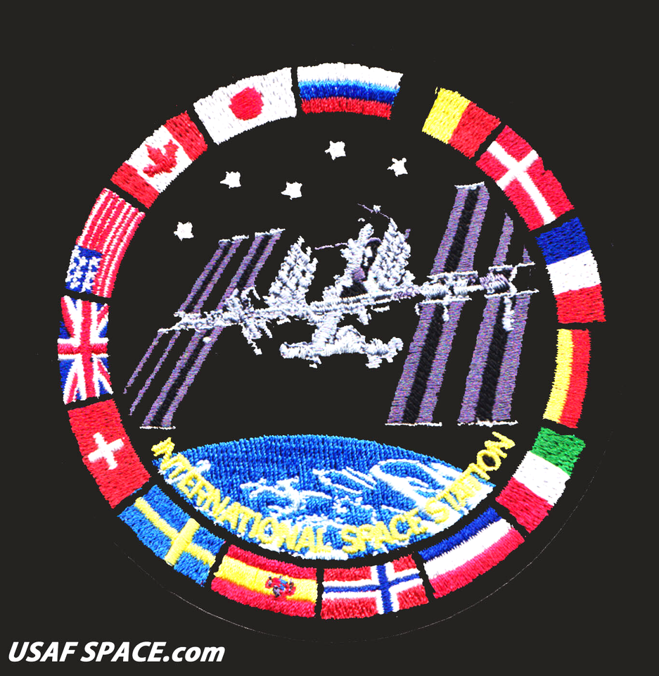 AUTHENTIC AB Emblem ISS - International Space Station - FLAGS - NASA ...