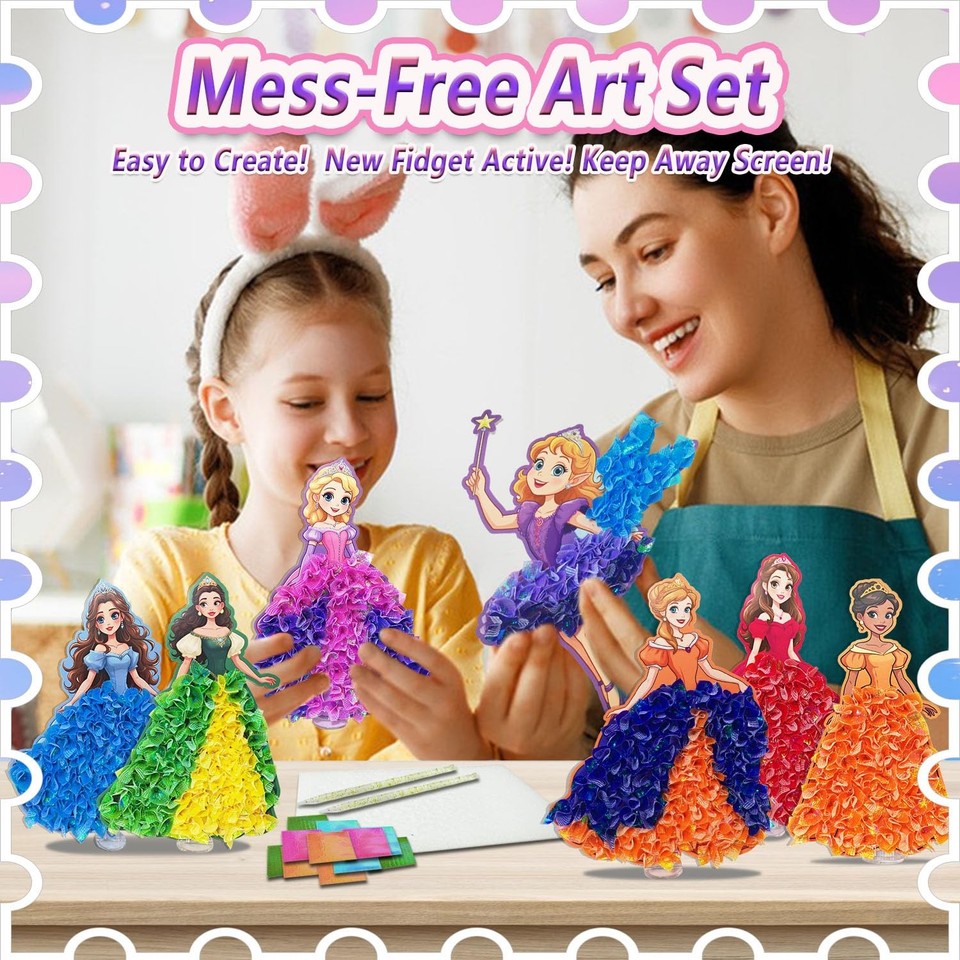 JRD&BS WINL Poke in Fun Art Kit for Kids Toys Age 3-12 Year Old 3D ...