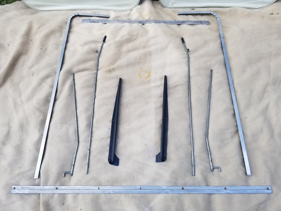 76-86 Jeep CJ7 Kayline Soft Top w/ Doors & Hardware White | eBay