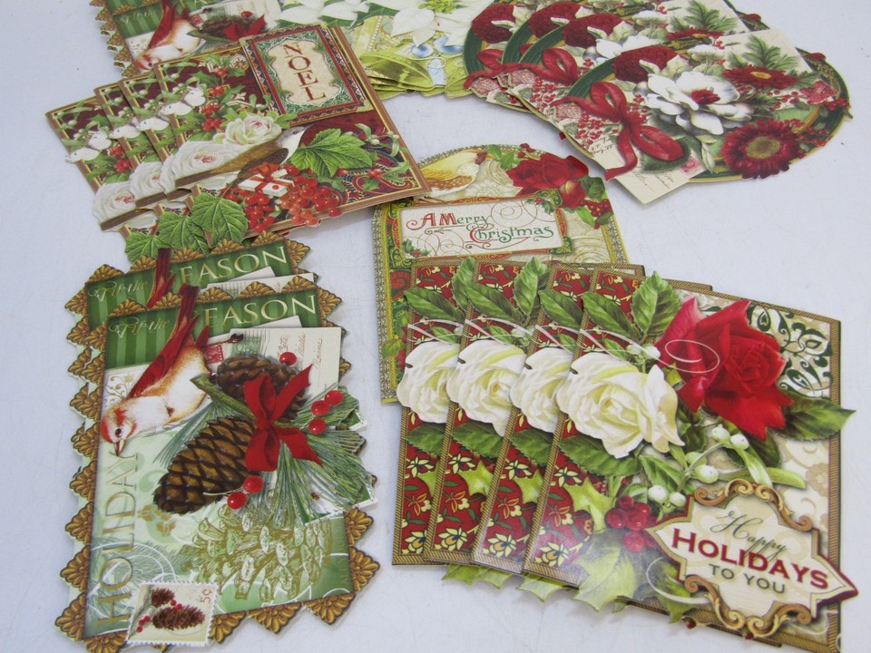 Vintage Punch Studio Assorted Holiday Cards, 22 Cards/24 Envelopes. | eBay