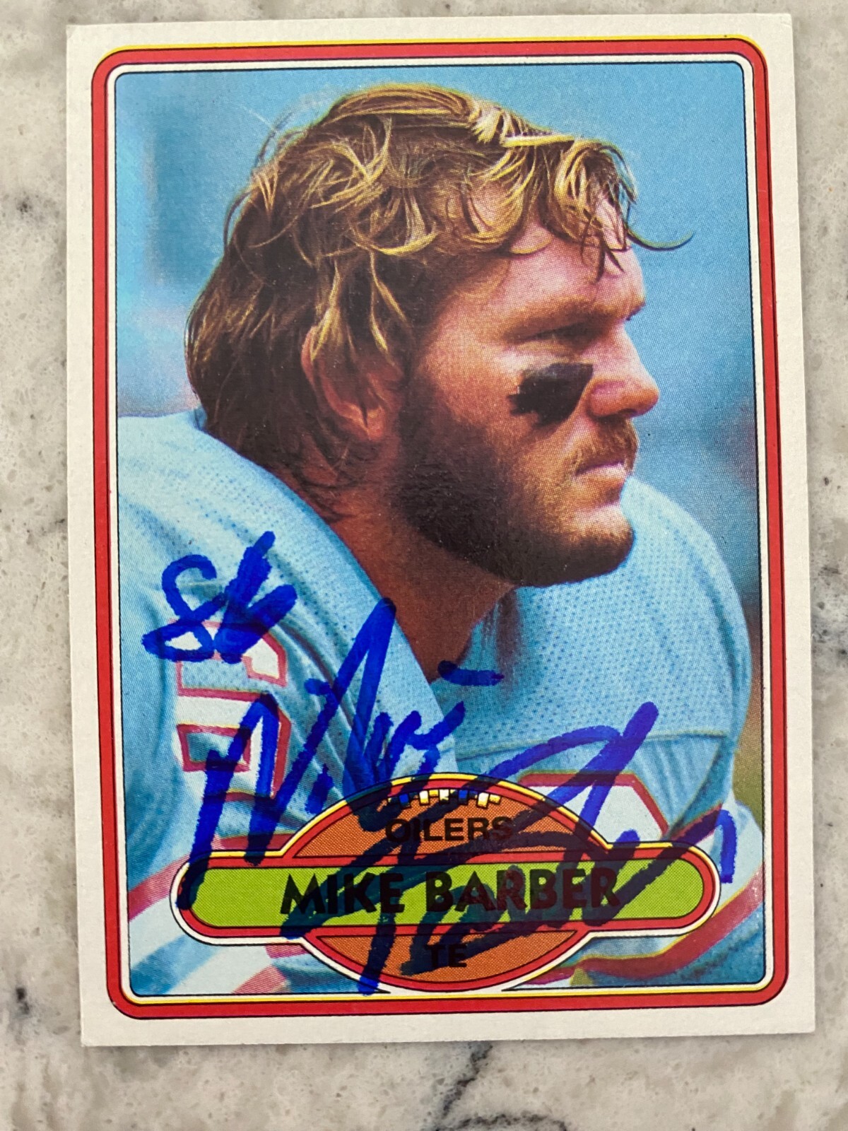 Mike Barber signed HOUSTON OILERS card 1980 Topps | eBay