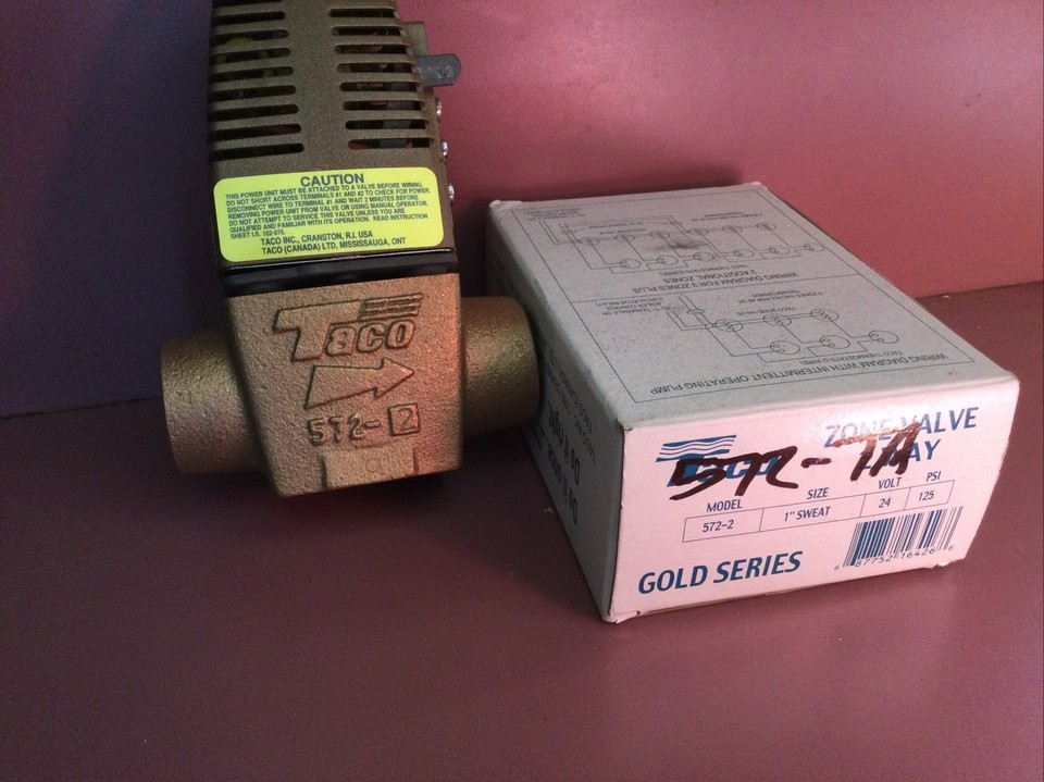 TACO 572-2 1" Sweat Valve Zone Valve 24Volt SOME ARE 572-3 | eBay