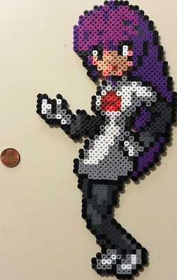 SABRINA TEAM ROCKET POKEMON BEAD SPRITE PERLER HAMA ARTKAL PIXEL ART ...