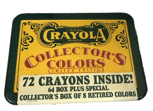 1991 Crayola Collectors 72 & 8 Retired Colors Limited Edition Tin ...