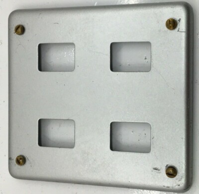 S722 CROUSE HINDS 2-GANG STEEL CONDULET COVER WITH 4 SWITCH OPENINGS | eBay