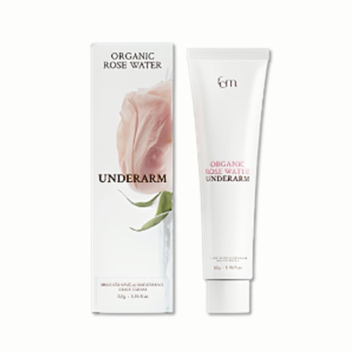 White armpit cream deodorant groin elbows FEM ORGANIC ROSE WATER ...