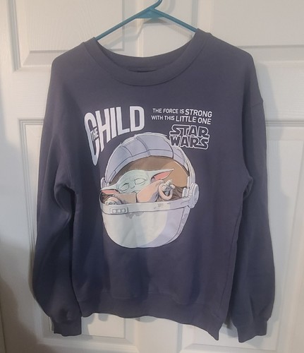 the child star wars grey sweat shirt M | eBay