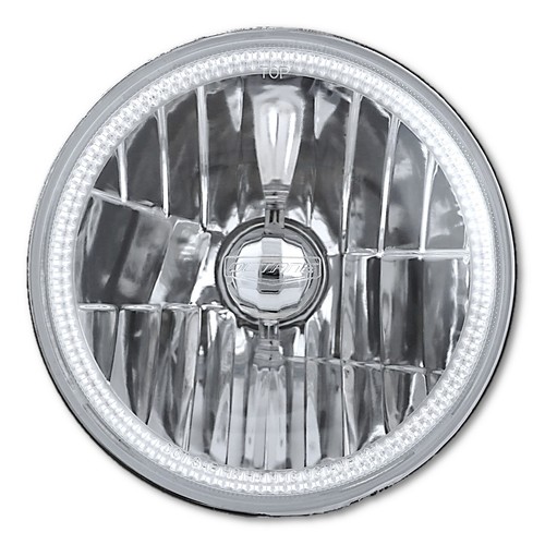 7" H6024/6014 Halogen Purple SMD LED Halo Ring H4 Light Bulb Angel Eye ...