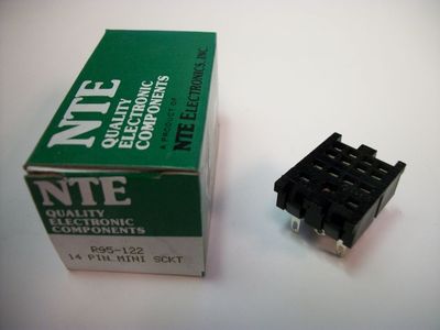 NTE Relay Socket R95-122 - 14-Pin Blade Socket - Panel Mount - Solder ...