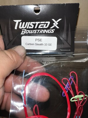 Pse Carbon Air Stealth 33 Ata SE Cams Brand New Twisted X Bow Strings ...