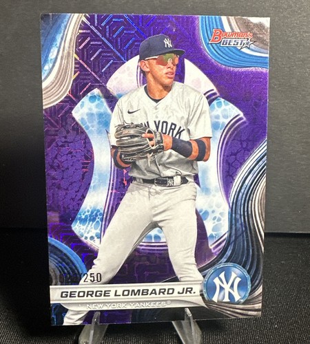 2024 Bowman's Best George Lombard Jr. Prospects Purple Mojo Refractor ...