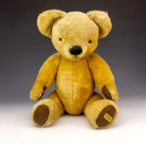 Merrythought Gold Plush Teddy Bear - Felt Pads | eBay UK