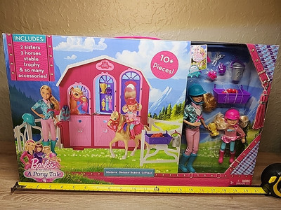 Barbie Sam’s ClubExclusive Sisters A Pony Tale Deluxe Stable Gift Set ...