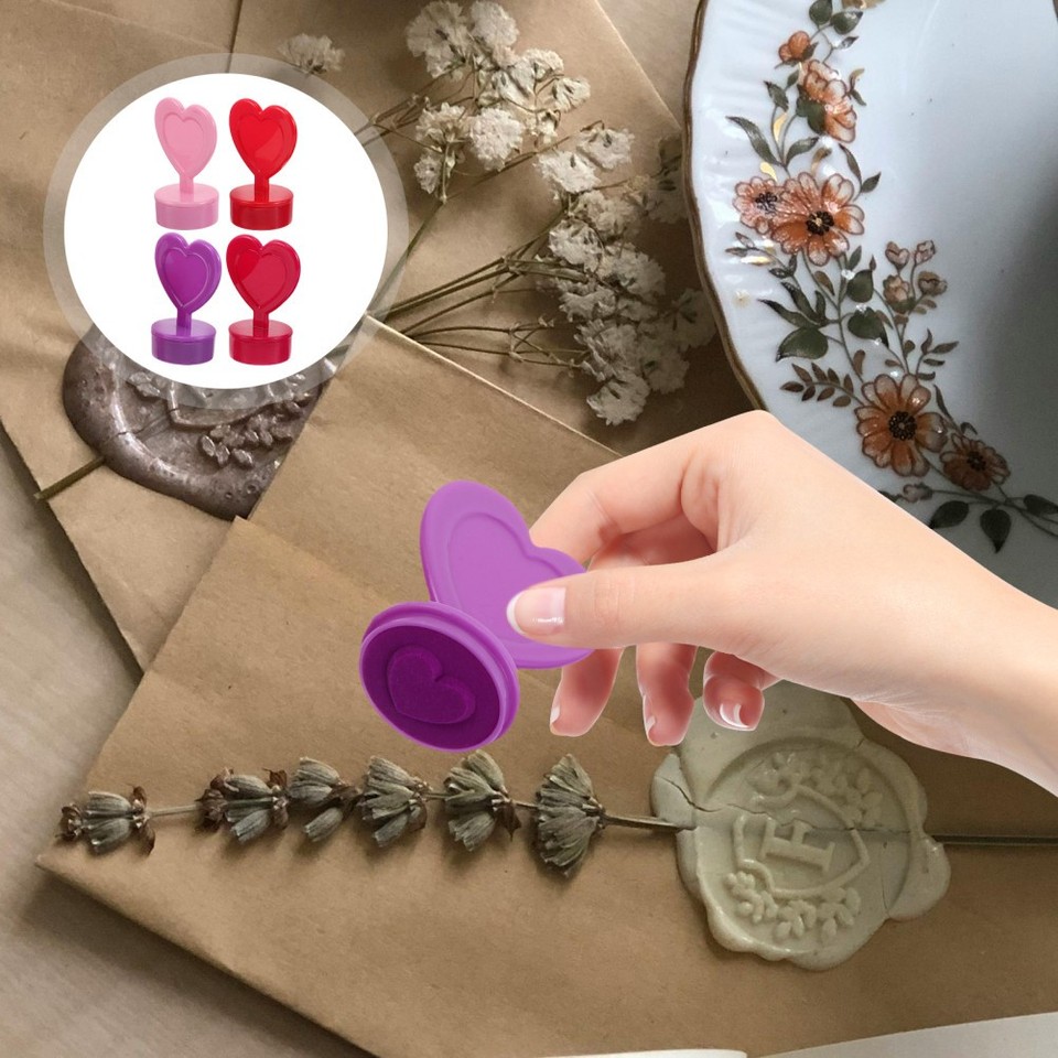20pcs Heart Stampers: Plastic Ink Stamp for Kids Journaling Scrapbook ...