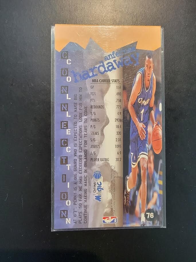 1995-96 FLEER NBA JAM SESSION ANFERNEE HARDAWAY #76 ORLANDO MAGIC | eBay