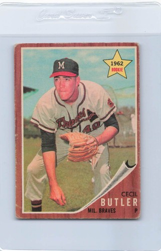 1962 Topps #239 Cecil Butler Braves VG *7774 | eBay