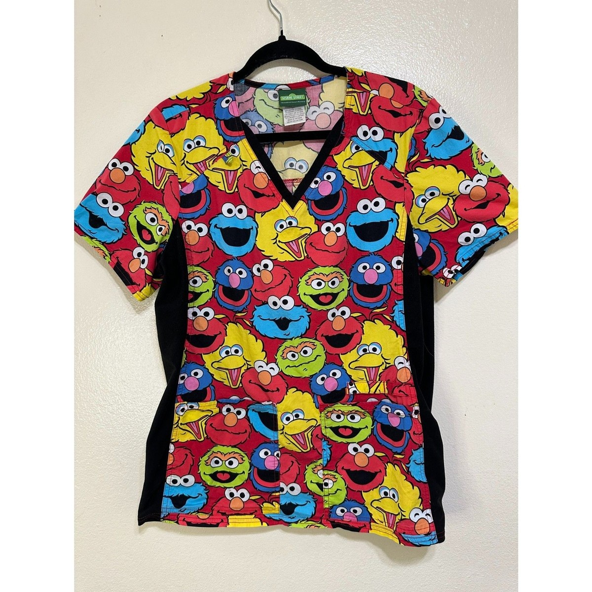 Oscar The Grouch Scrub Top Oscar The Grouch Sesame Street Medical