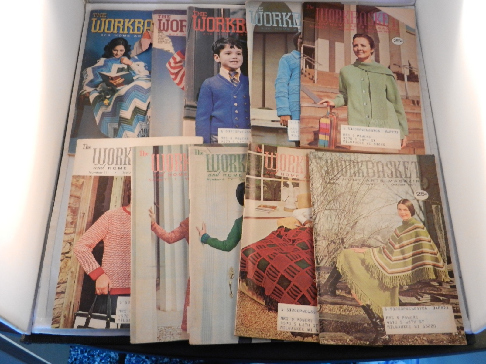 VINTAGE THE WORKBASKET MAGAZINES-1971-74 ISSUES - HOME ARTS & CRAFTS ...