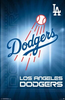 LOS ANGELES DODGERS Official MLB Baseball Team Logo 22x34 Wall POSTER ...