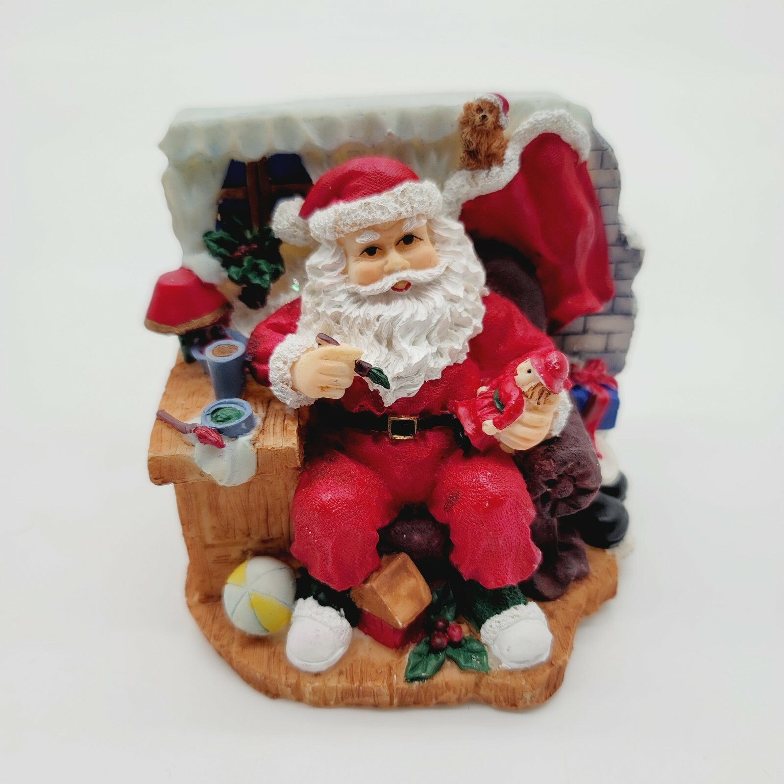 K's Collection Santa In Action Christmas Figurine 4" Tall Painting ...