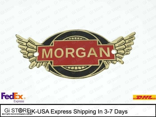 Vintage Car Morgan Flying Bonnet Hood Brass Badge / Emblem Golden ...