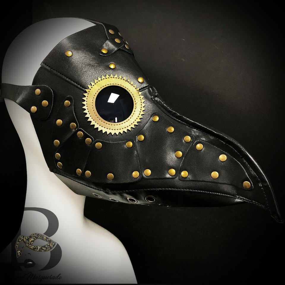 Plague Doctor Mask Long Nose Raven Bird Mask for Halloween Cosplay ...