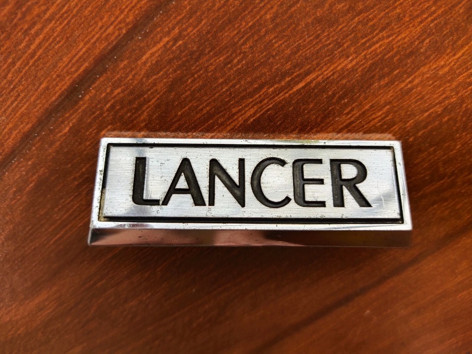 LANCER Emblem Badge for Old Mitsubishi Lancer Vintage Lancer Emblem ...