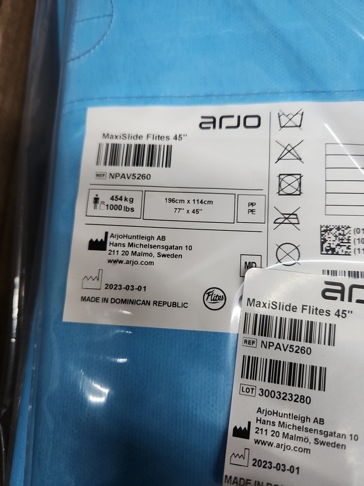 CASE 20 Arjohuntleigh Arjo Lift Slide Aid NPAV5260 MaxiSlide Flites 45 ...