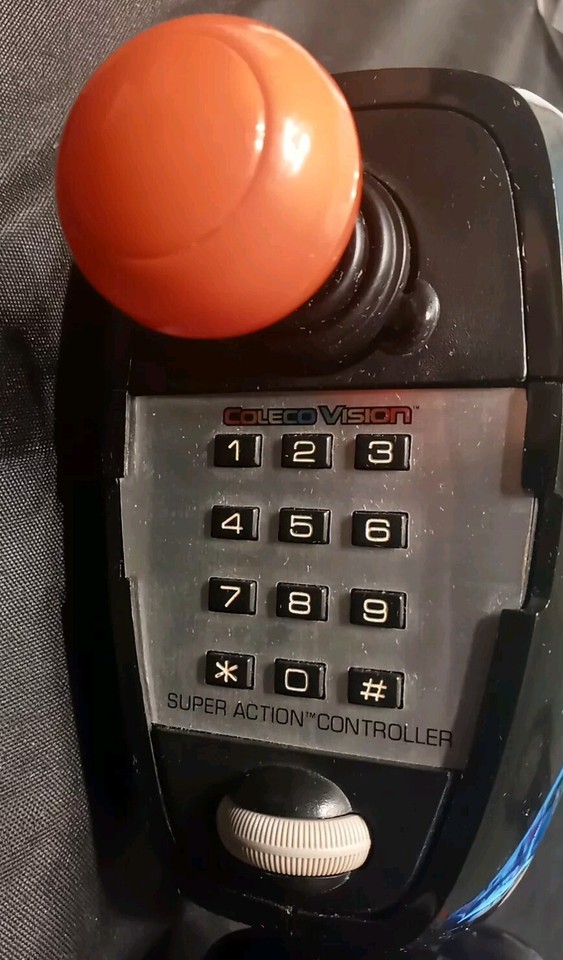 COLECOVISION 2 SUPER ACTION CONTROLLERS JOYSTICK WITH ROCKY & BASEBALL ...